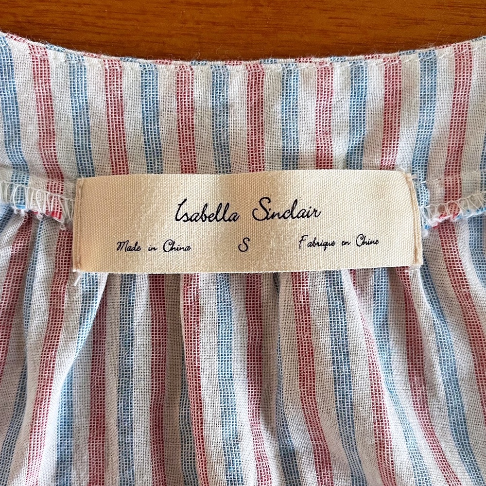 Anthropologie Isabella Sinclair Red White Blue Smocke… - Gem
